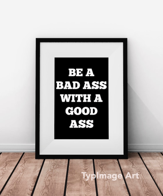 Bad Ass Fitness Poster Gym Poster Workout Motivation | Etsy UK
