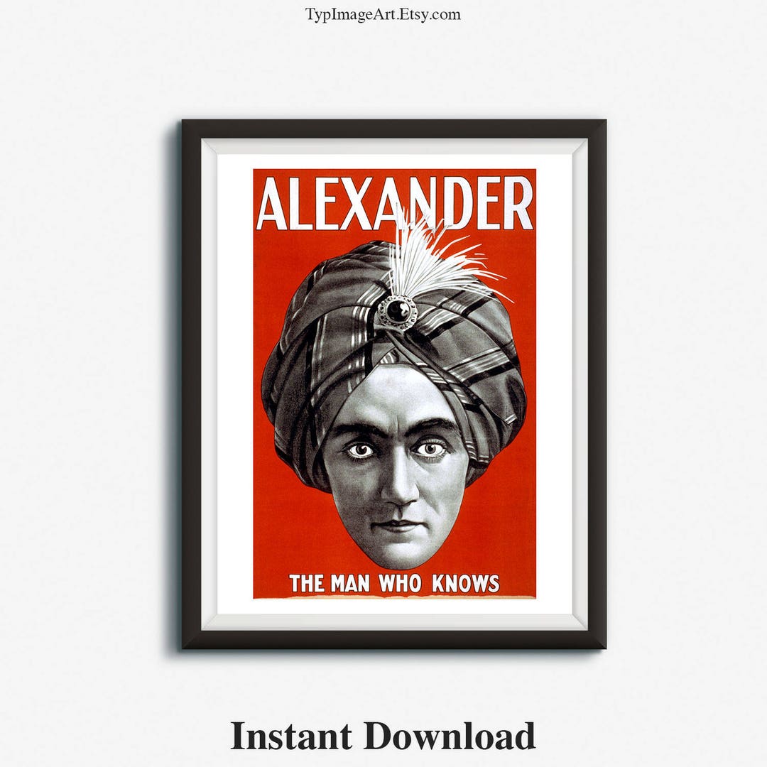 Magician Posters, Poster Print, Magic Print, Alexander 1920, Magician ...