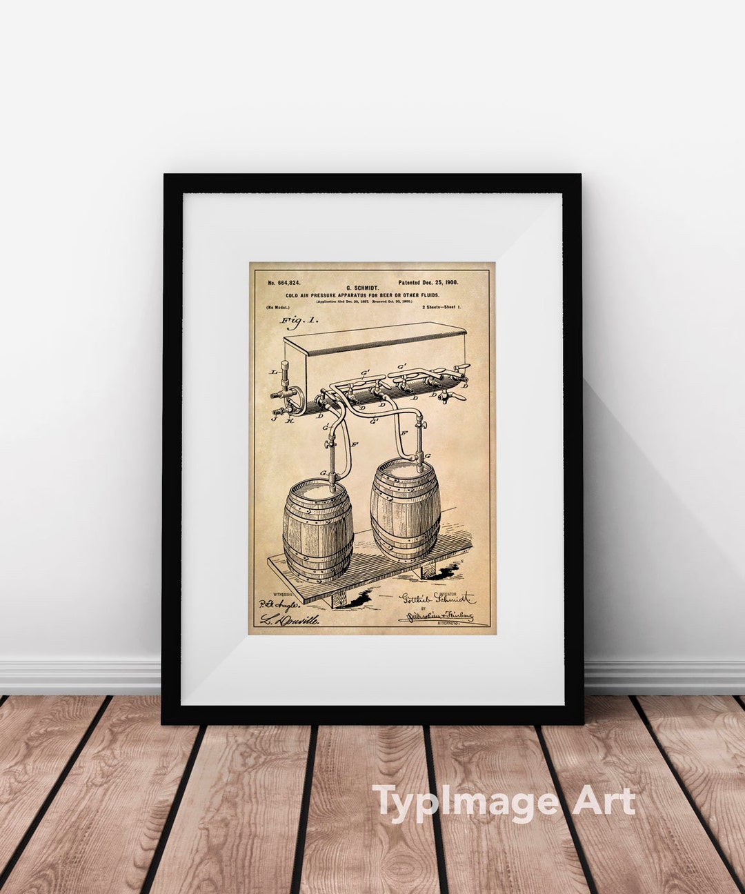 Beer Gift Beer Print Bar Decor Vintage Beer Sign Beer Art - Etsy