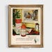 Vintage Christmas Magazine Ads, Retro Bar Decor, Classic Ad Prints, Bar ...