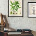 Cannabis Print Cannabis Illustration Botanical Print Marijuana Plant ...