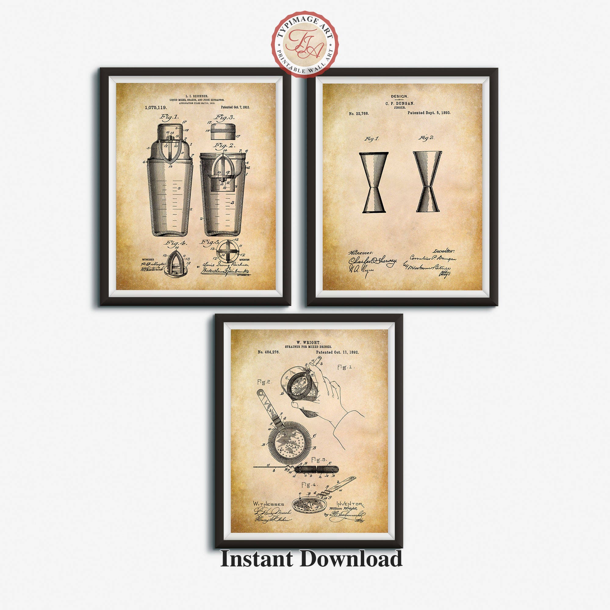 Printable Bar Decor Vintage Bar Art Bar Poster Bartender - Etsy