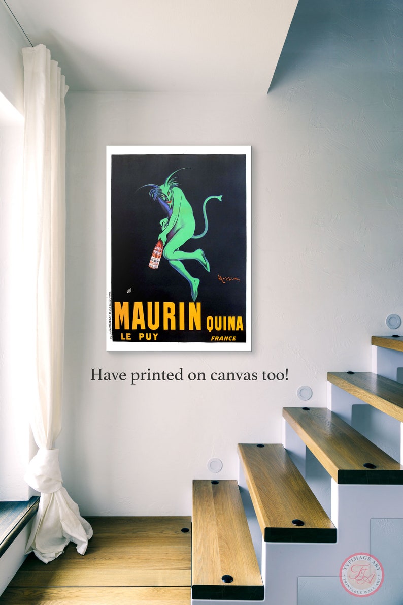 Maurin Quina French Advertisement Poster French Wine Poster - Etsy