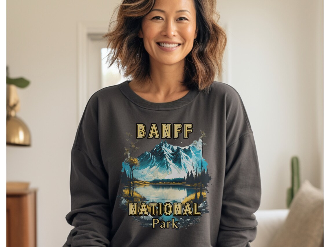 Travel Sweatshirt, Banff National Park, Banff Vacation Shirt, National ...