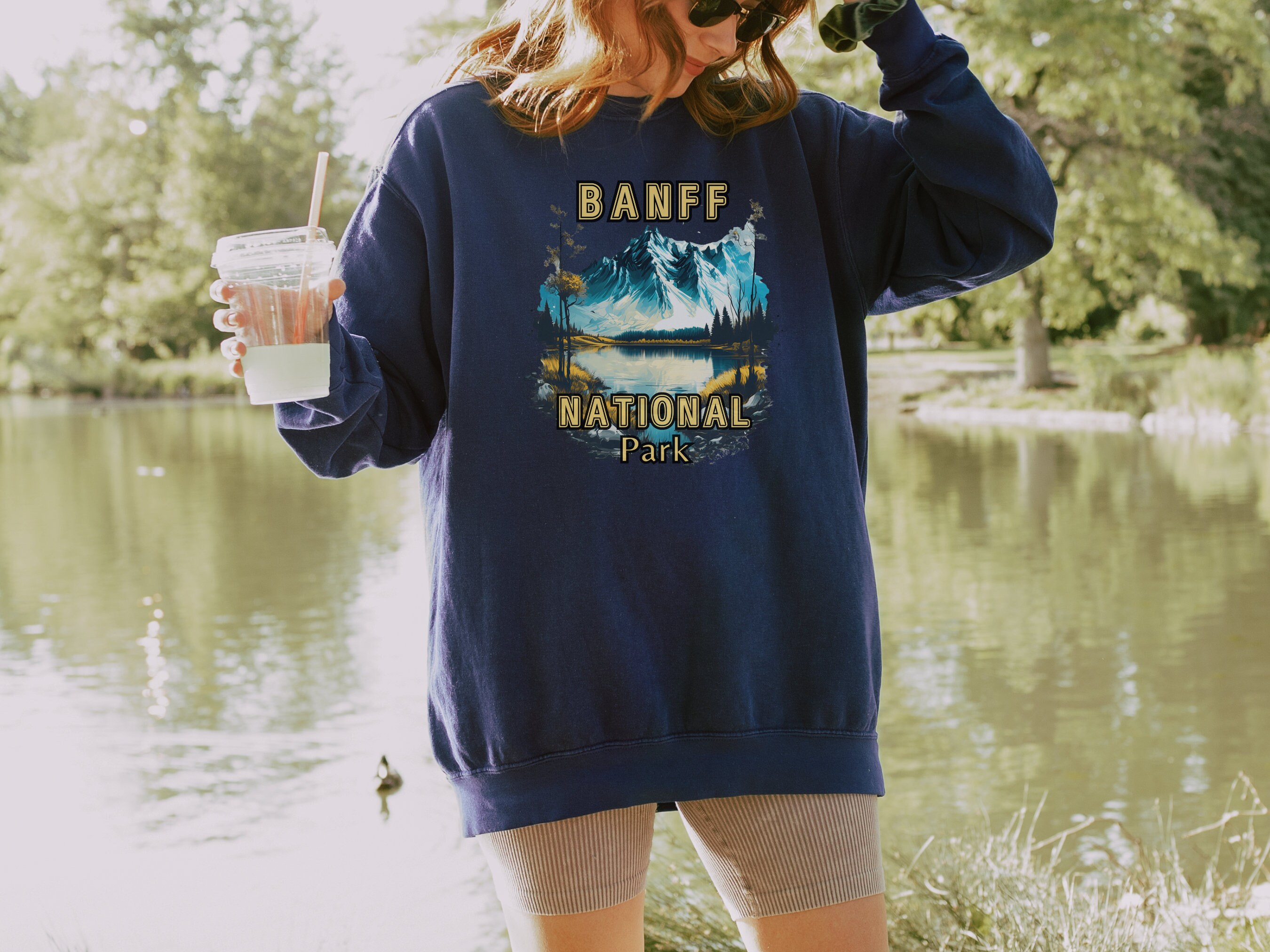 Travel Sweatshirt, Banff National Park, Banff Vacation Shirt, National ...