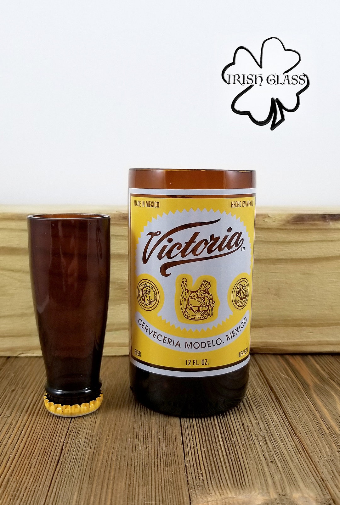 Glass Set Made From Recycled Victoria Beer Bottles - Etsy