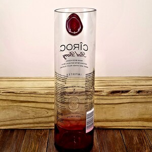 Tall Vase Made From 750ml Red Cherry Vodka Bottle - Etsy