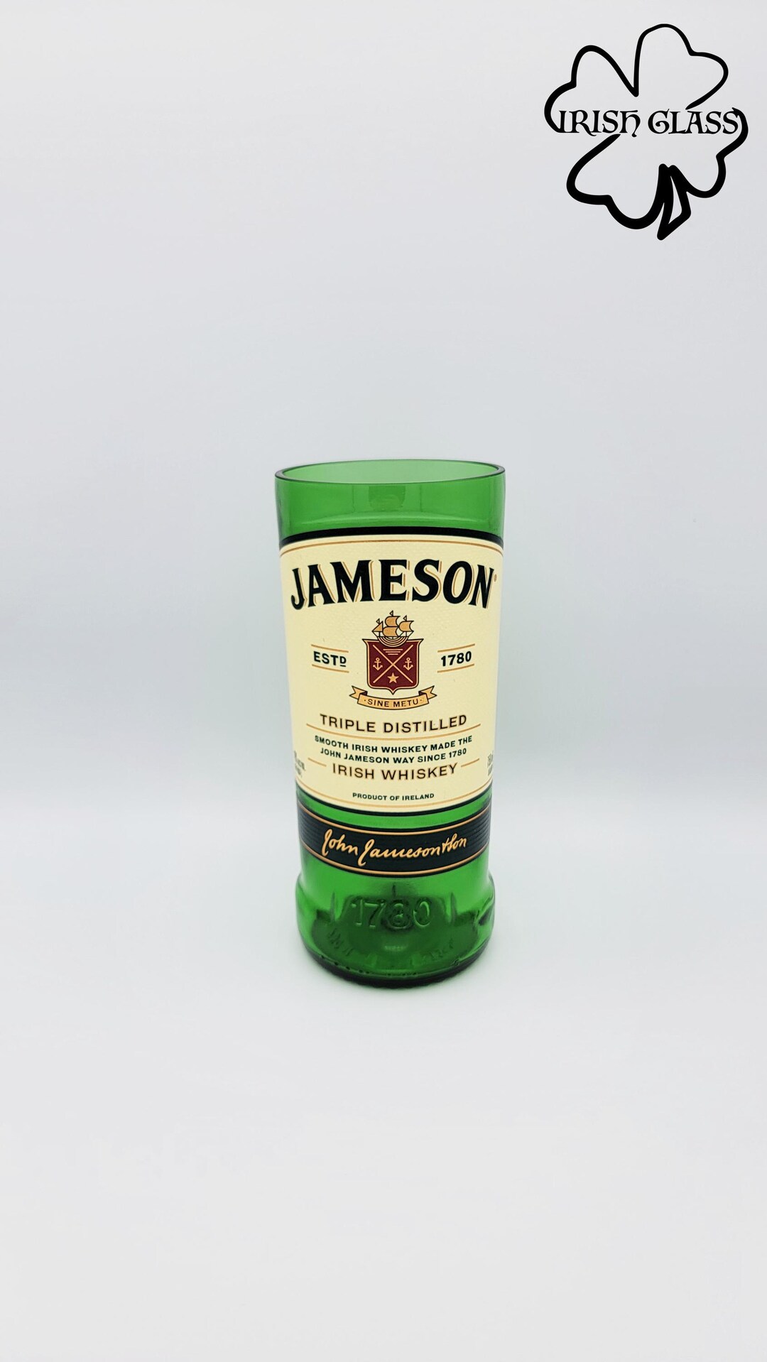 Upcycled Jameson Whiskey Bottle Vase | Repurposed Glass Planter Holder ...