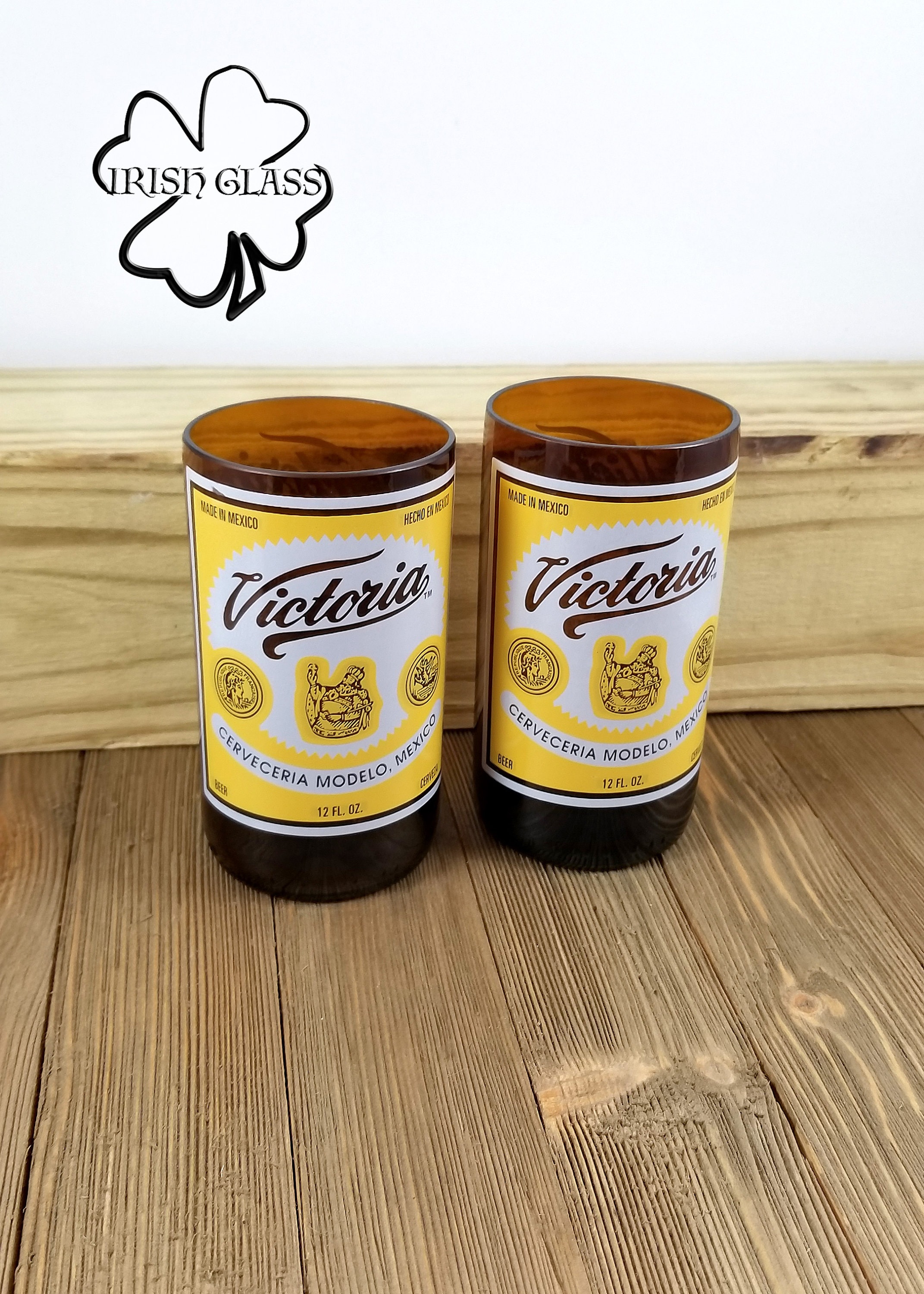 Glass Set Made From Recycled Victoria Beer Bottles - Etsy