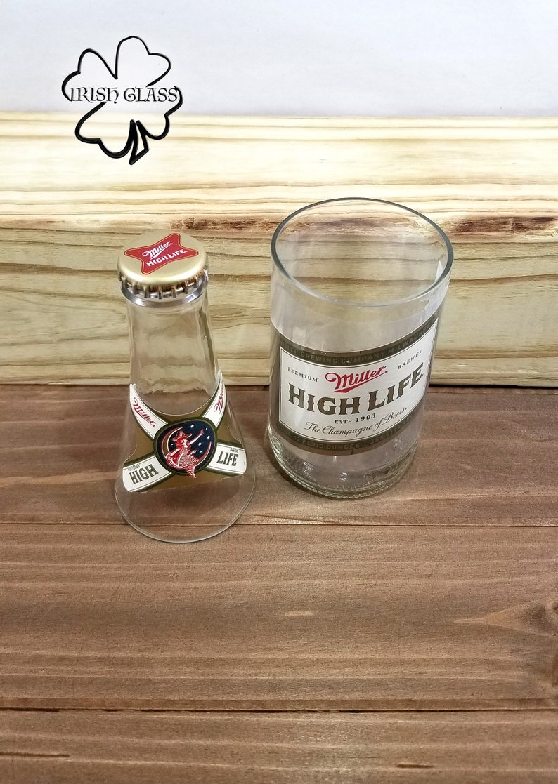 Beer Lover Gift: Handcrafted Repurposed Bottle Into Glasses and Shot ...
