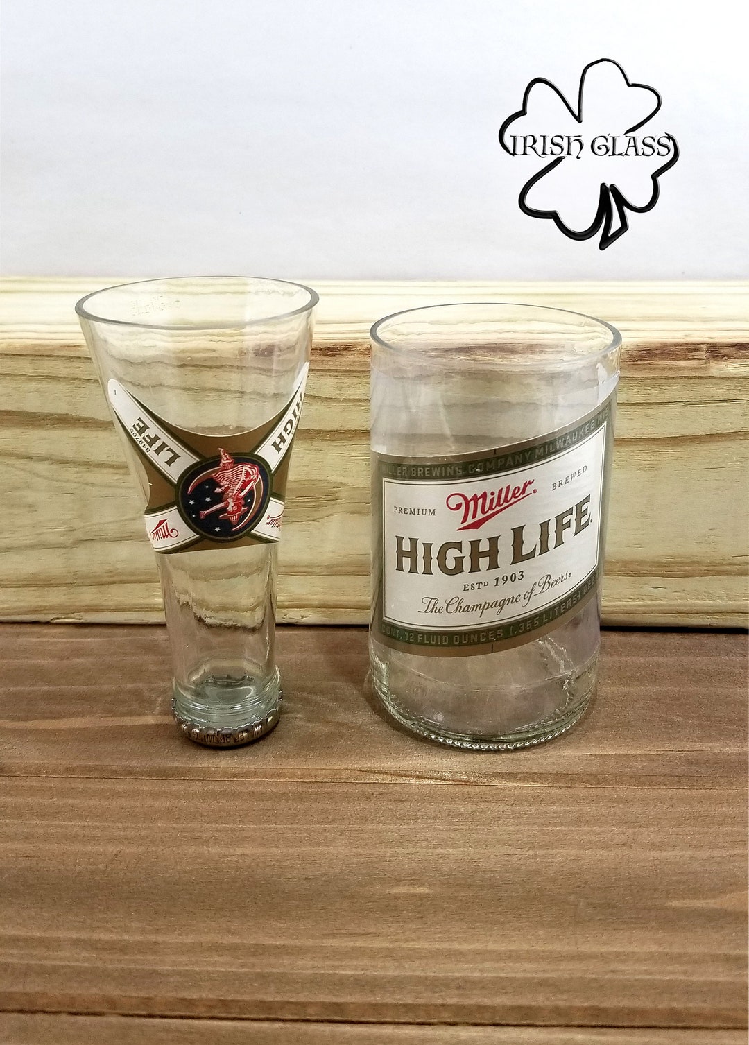 Beer Lover Gift: Handcrafted Repurposed Bottle Into Glasses and Shot ...