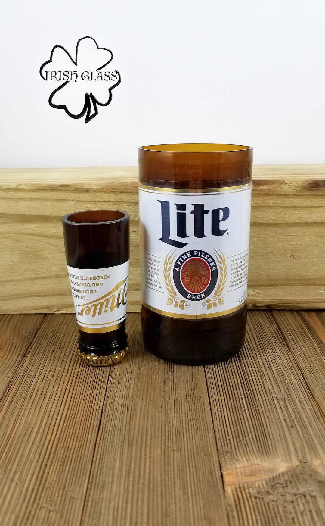 Beer Lover Gift: Handcrafted Repurposed Bottle Into Glasses and Shot ...