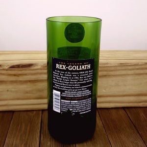 Vase Made From Shiraz Wine Bottle (discounted for Tear on the Back ...