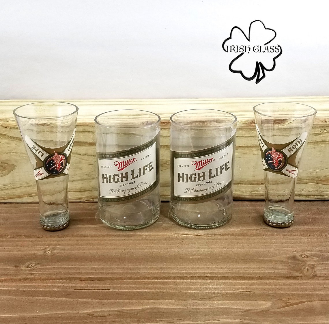 Beer Lover Gift: Handcrafted Repurposed Bottle Into Glasses and Shot ...