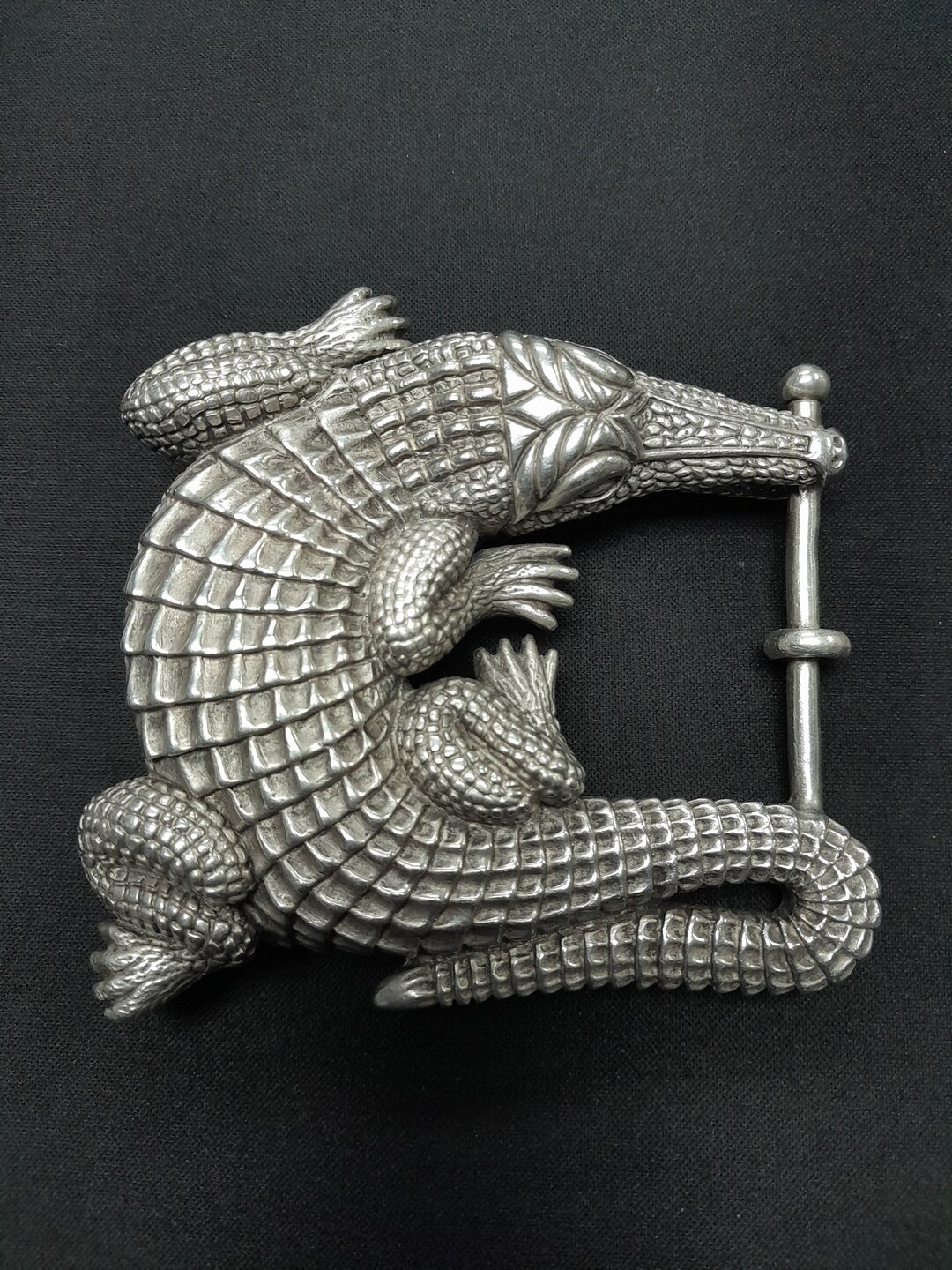 Rare Kieselstein-cord Sterling Silver Alligator Belt Buckle - Etsy