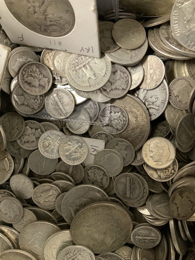 Mixed Lot of 90% U.S. Silver Coins! - Etsy