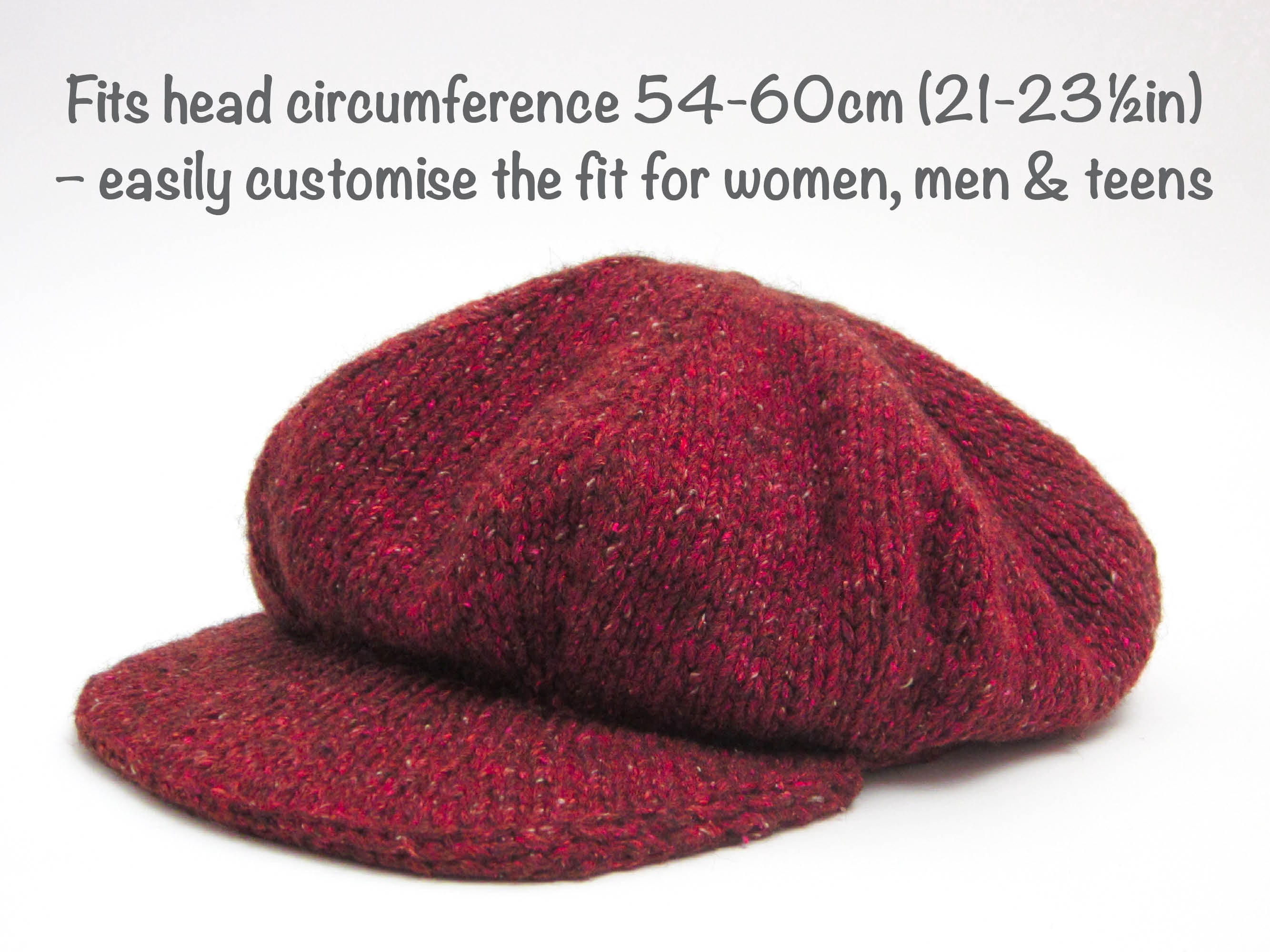 Knitted Baker Boy Hat Pattern Pdf Easy Vintage Newsboy Cap - Etsy UK