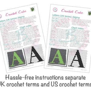 Crochet Alphabet Pattern Pdf, A to Z Letter Squares, New Mum Baby ...