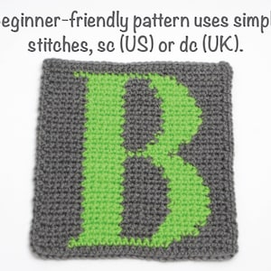 Crochet Alphabet Pattern Pdf, A to Z Letter Squares, New Mum Baby ...