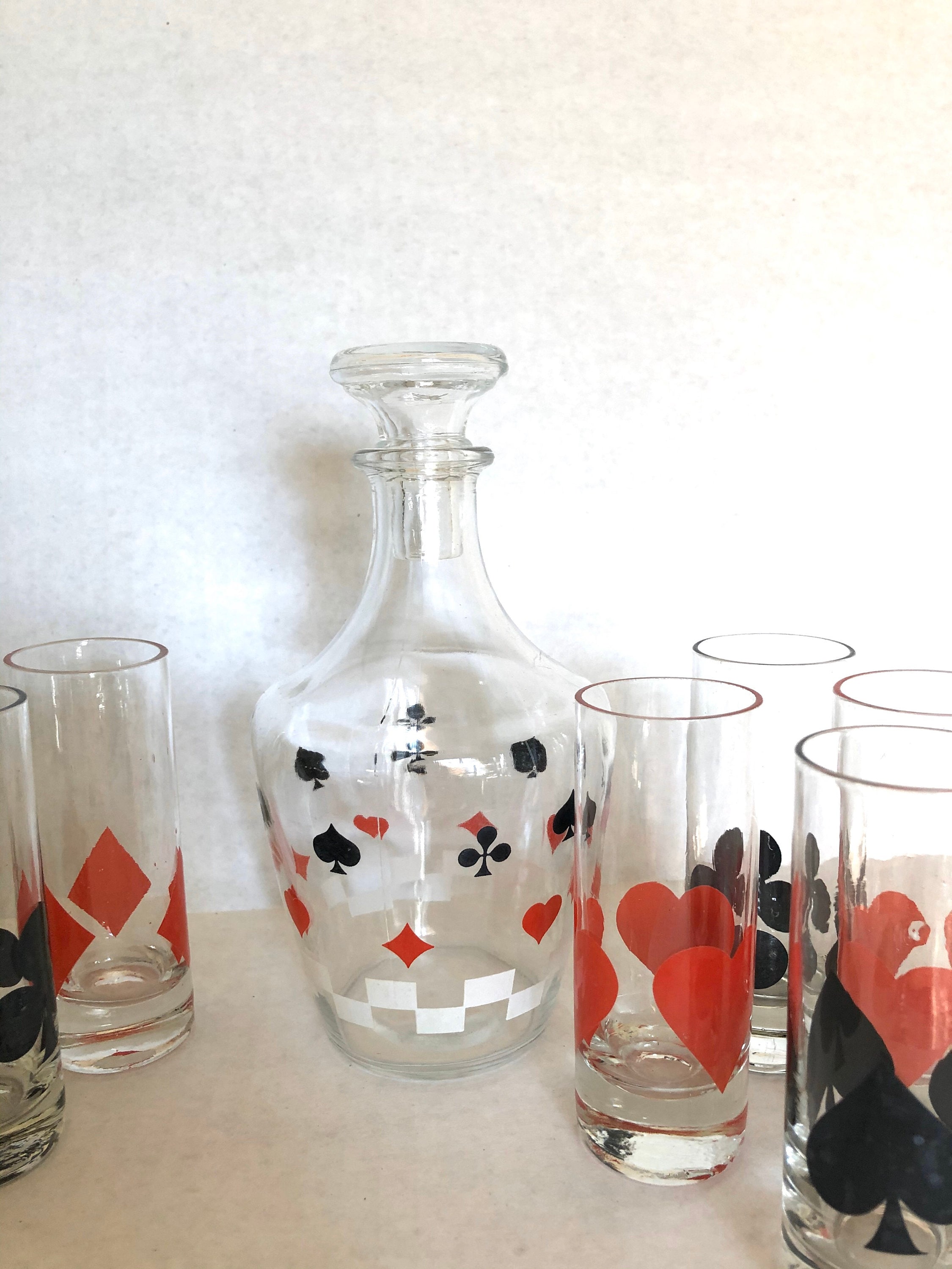 Mid Century Decanter and Glass Set - Etsy