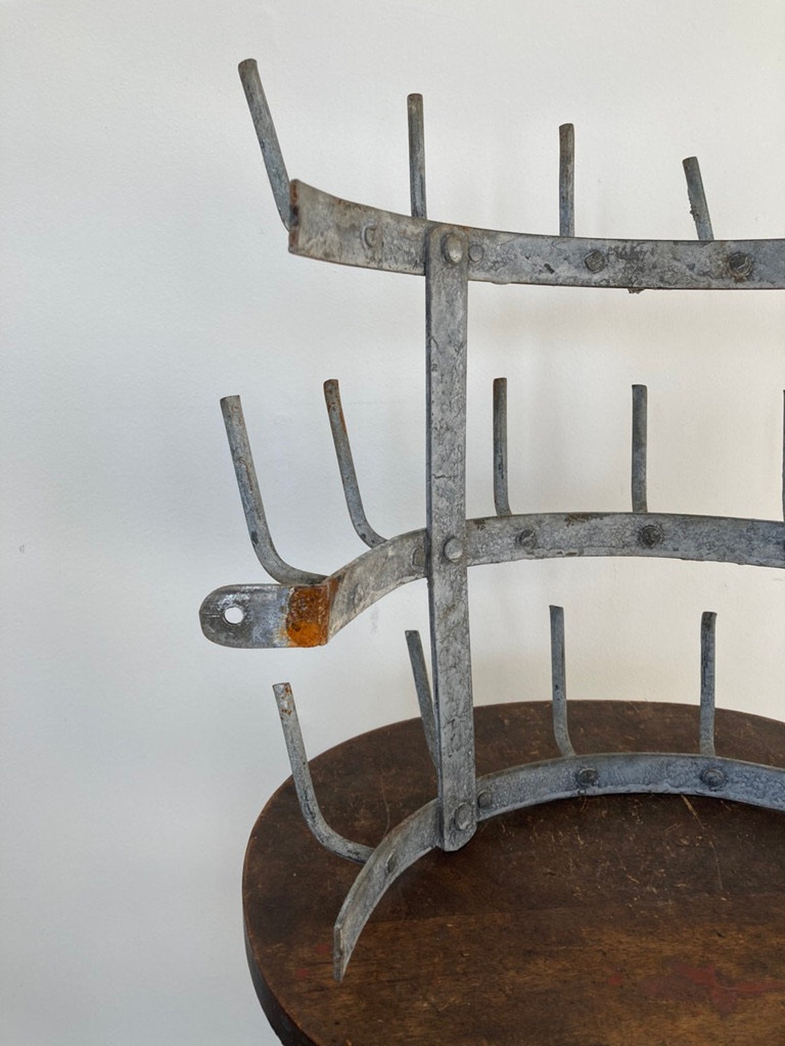 French Vintage Wine Bottle Dryer Rack: Wall Mount Mug Storage - Etsy