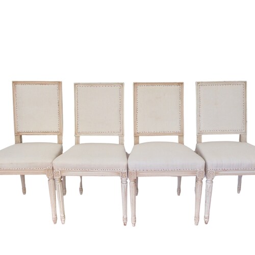 Set of 6 Louis XVI French Style Reproduction Dining Chairs - Etsy