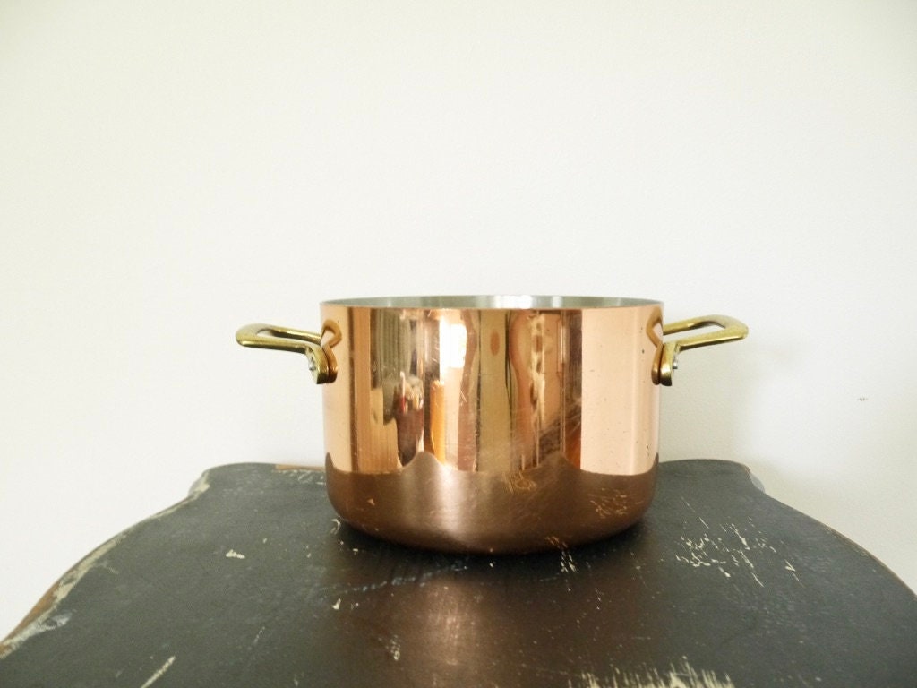 French Vintage Copper Pot French Cookware Pots and Pans - Etsy