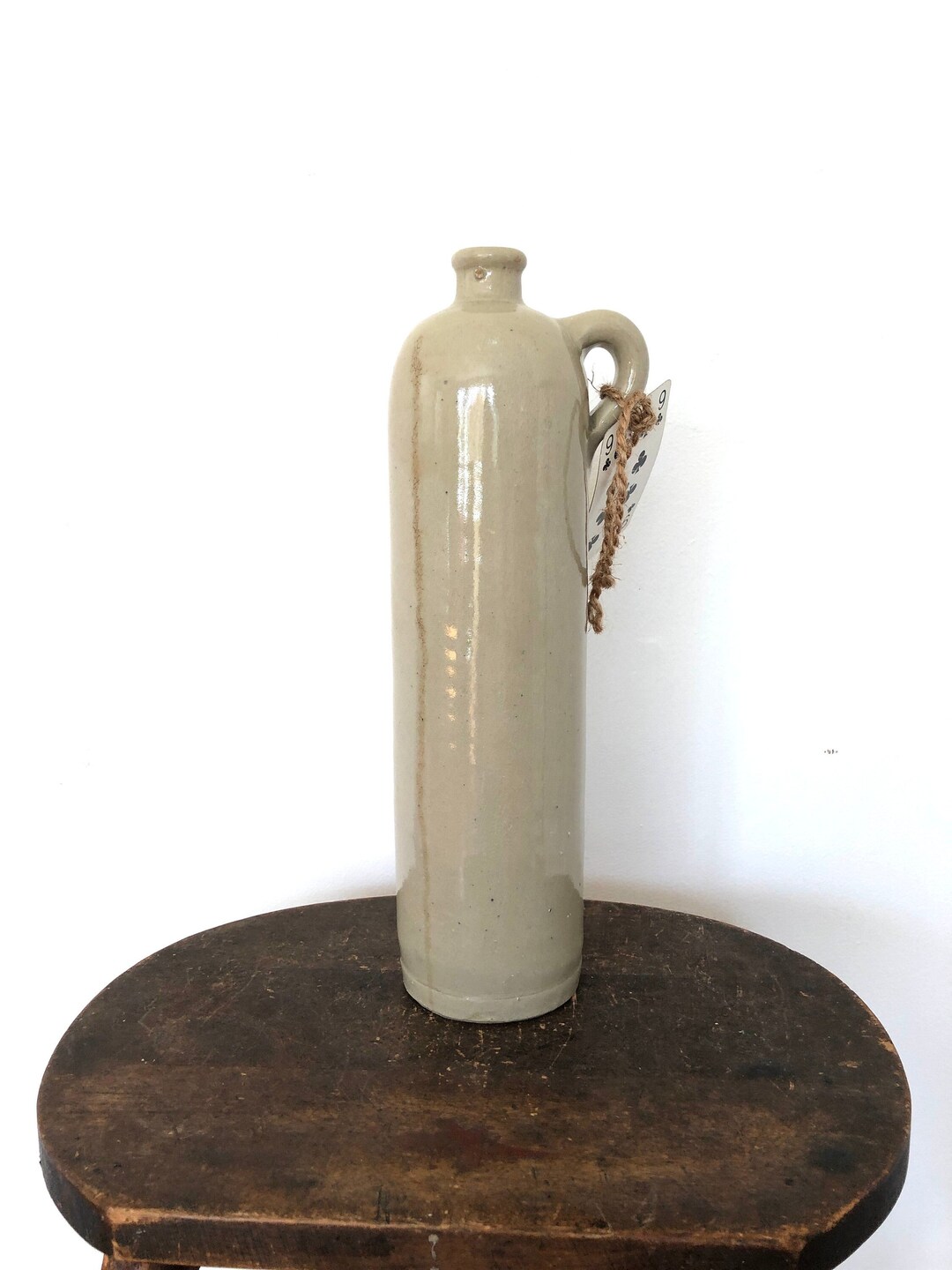 French Vintage 19c Stoneware Bottle White - Etsy