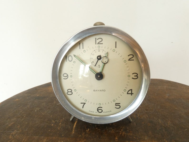 French Vintage Bayard Clock Windup Light Blue - Etsy