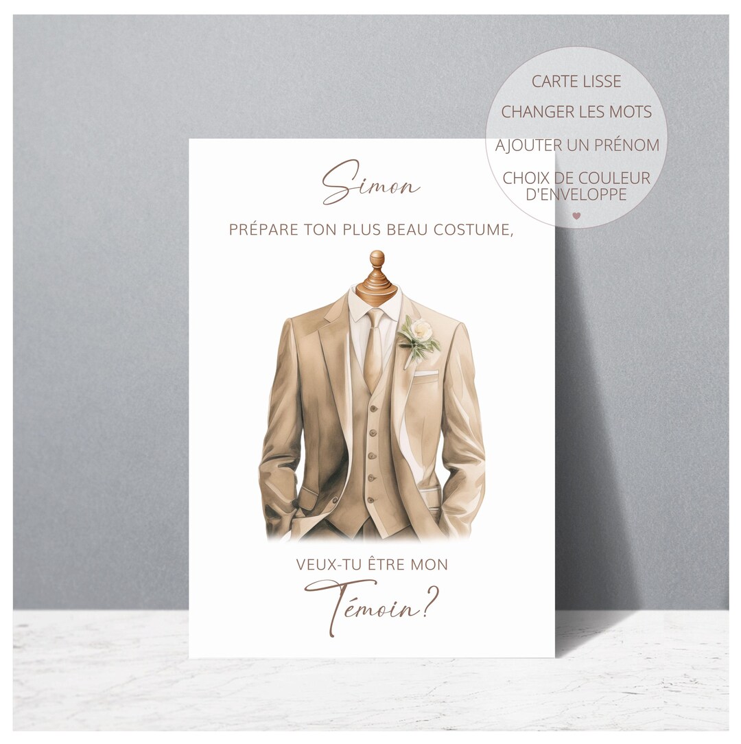 Wedding Witness Proposal, Best Man Proposal, Personalized Proposal ...