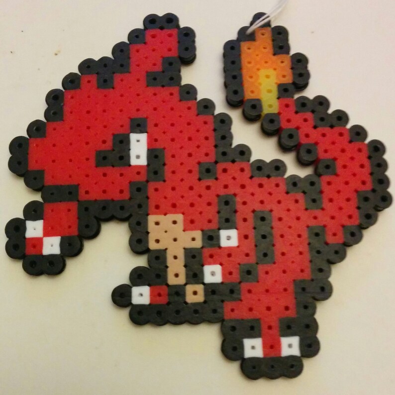 Charmeleon Perler Bead Craft/collectable. 1st Gen Pokemon Trinket ...