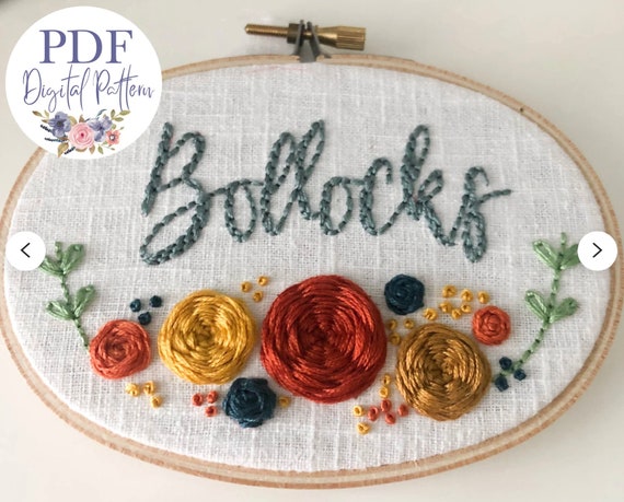 Digital PDF Pattern Sweary Embroidery / Modern Censored - Etsy