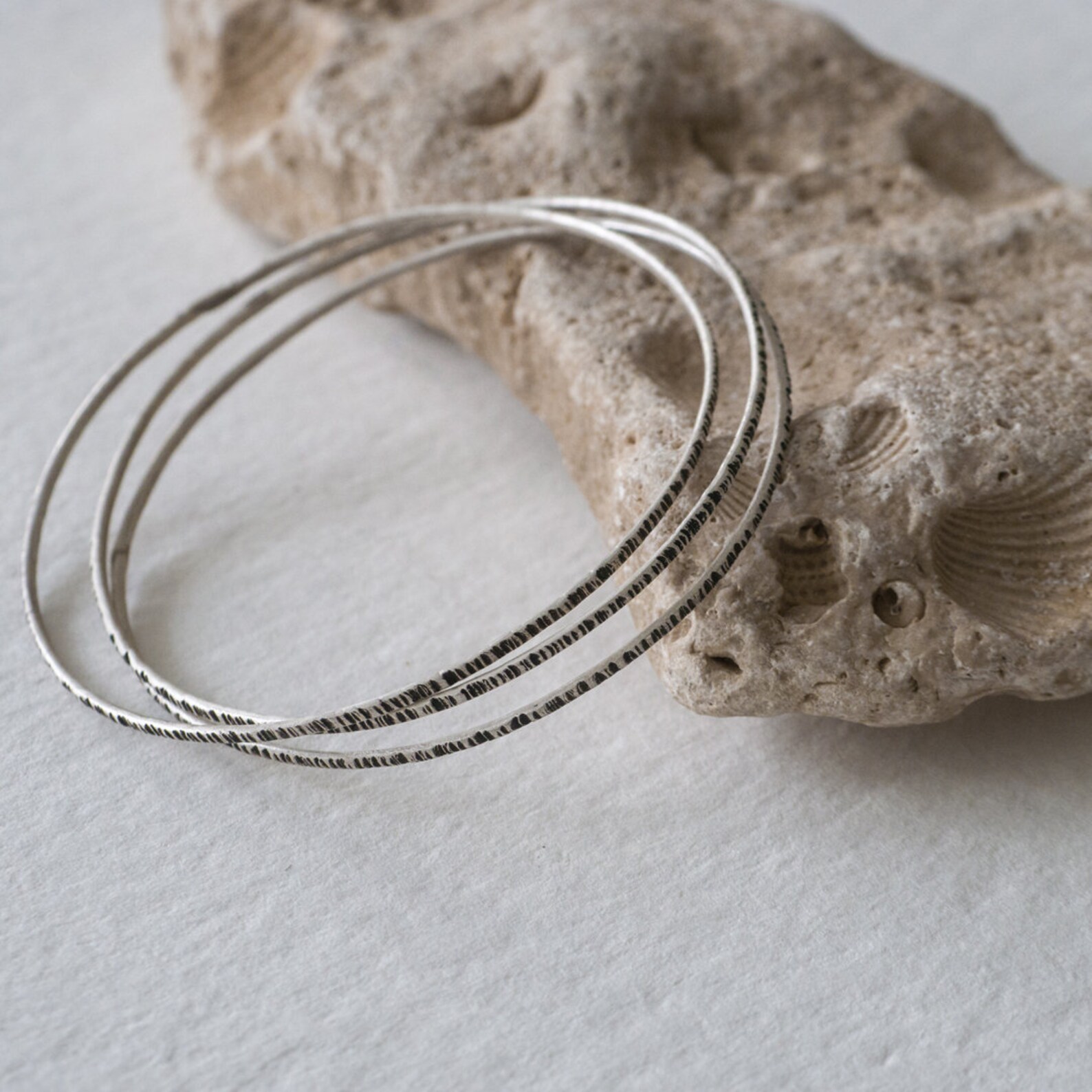 Stackable Bracelet, Sterling Silver 925 Bracelet, Stacking Bangle ...
