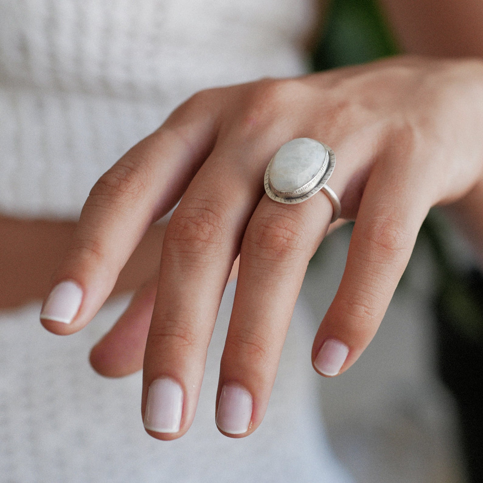 Gemstone Ring | Bohemian Crystal Ring | Handmade Sterling Silver 925 ...