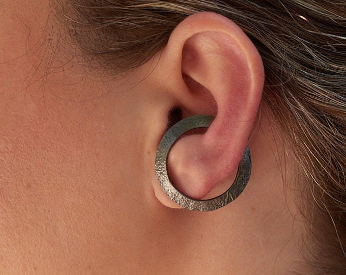 Swirling Ear Climber Ear Crawler Gold Ear Climber Gift for Her Sterling ...