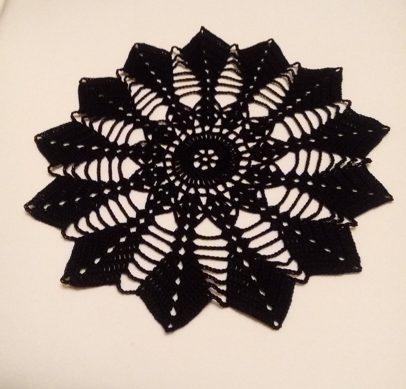 SALE!!! Black Small Doily-crochet Doilies-small Doily-round Doily-home ...