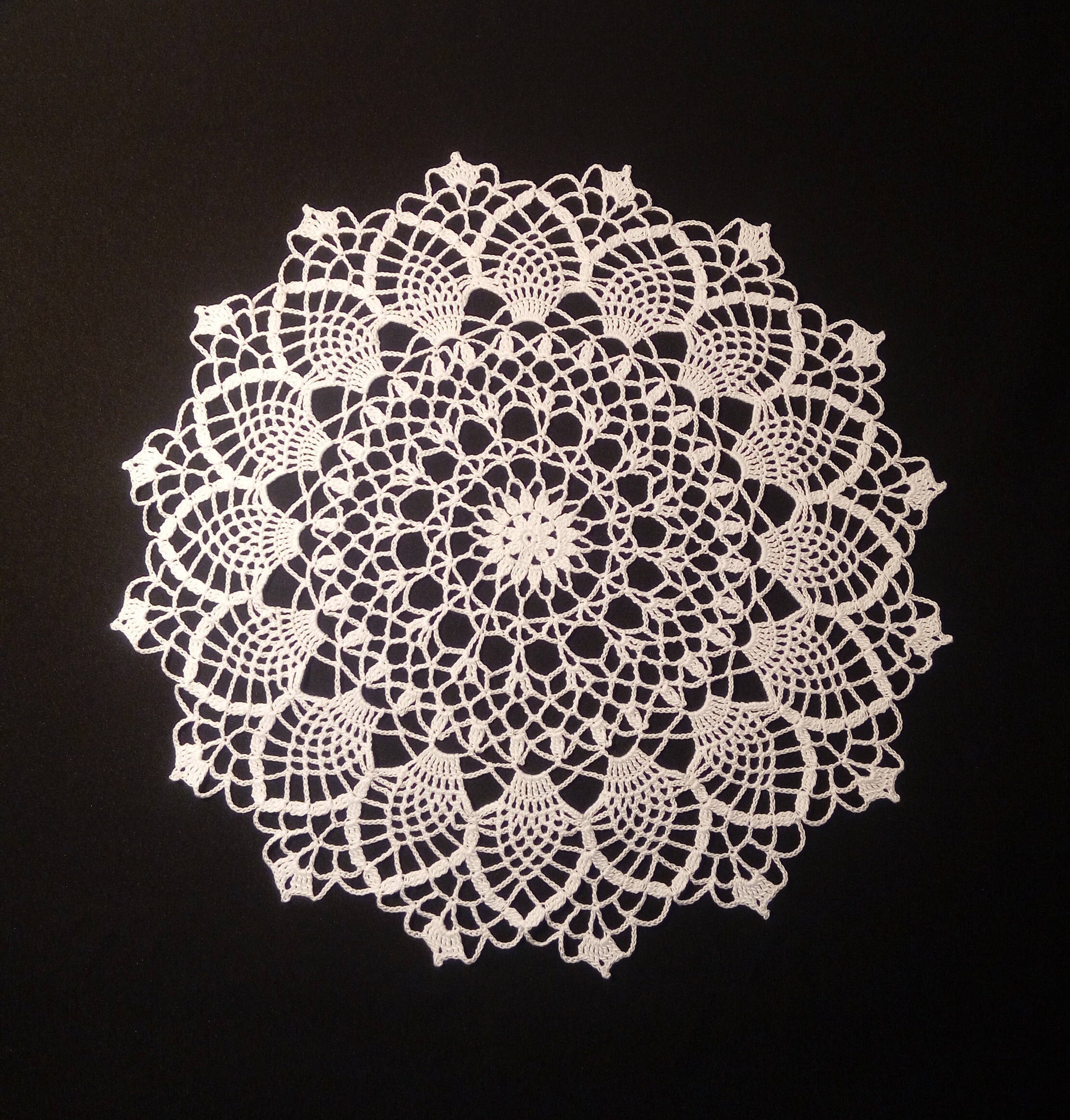 White Crochet Doily 16 Round Doilies Large Doily White Home Decor ...
