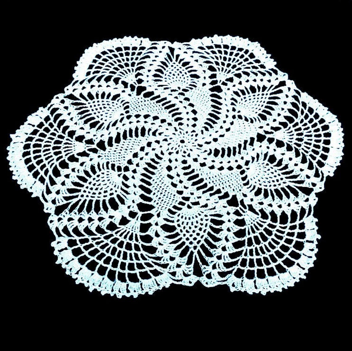 White Crochet Doily - Medium Doily - Home Decor - White Crochet Doilies ...