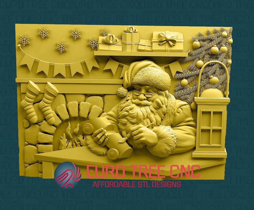 Santa Claus Christmas Toys 3D STL Model: CNC Router Files - Etsy