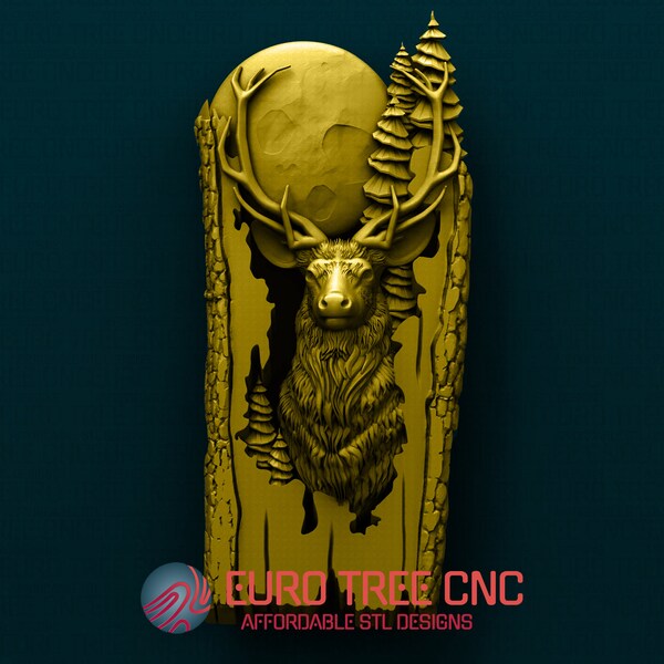 Cnc Stl Files Deer - Etsy