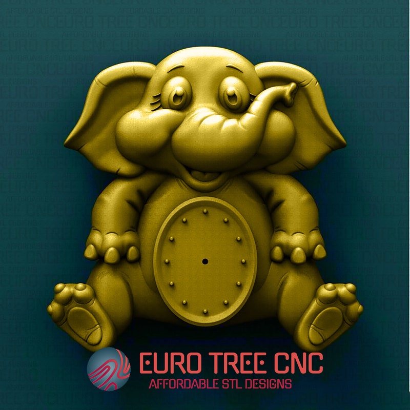 Elephant Clock - Etsy