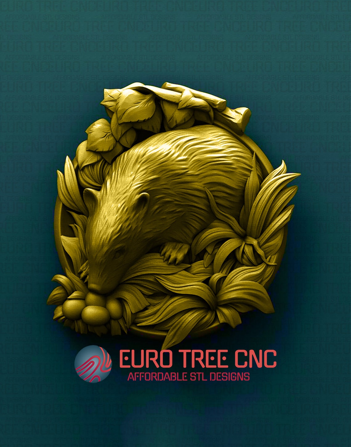Badger 3D STL Model: CNC Router Engraver File - Etsy