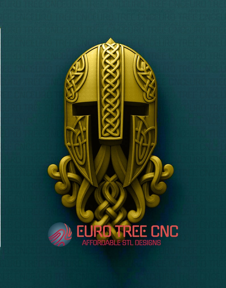 Celtic Helmet Mask Viking 3D STL Model CNC Router Engraver - Etsy