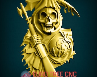 Sons of Anarchy 3D Printed Resin Bust Sid Naique - Etsy