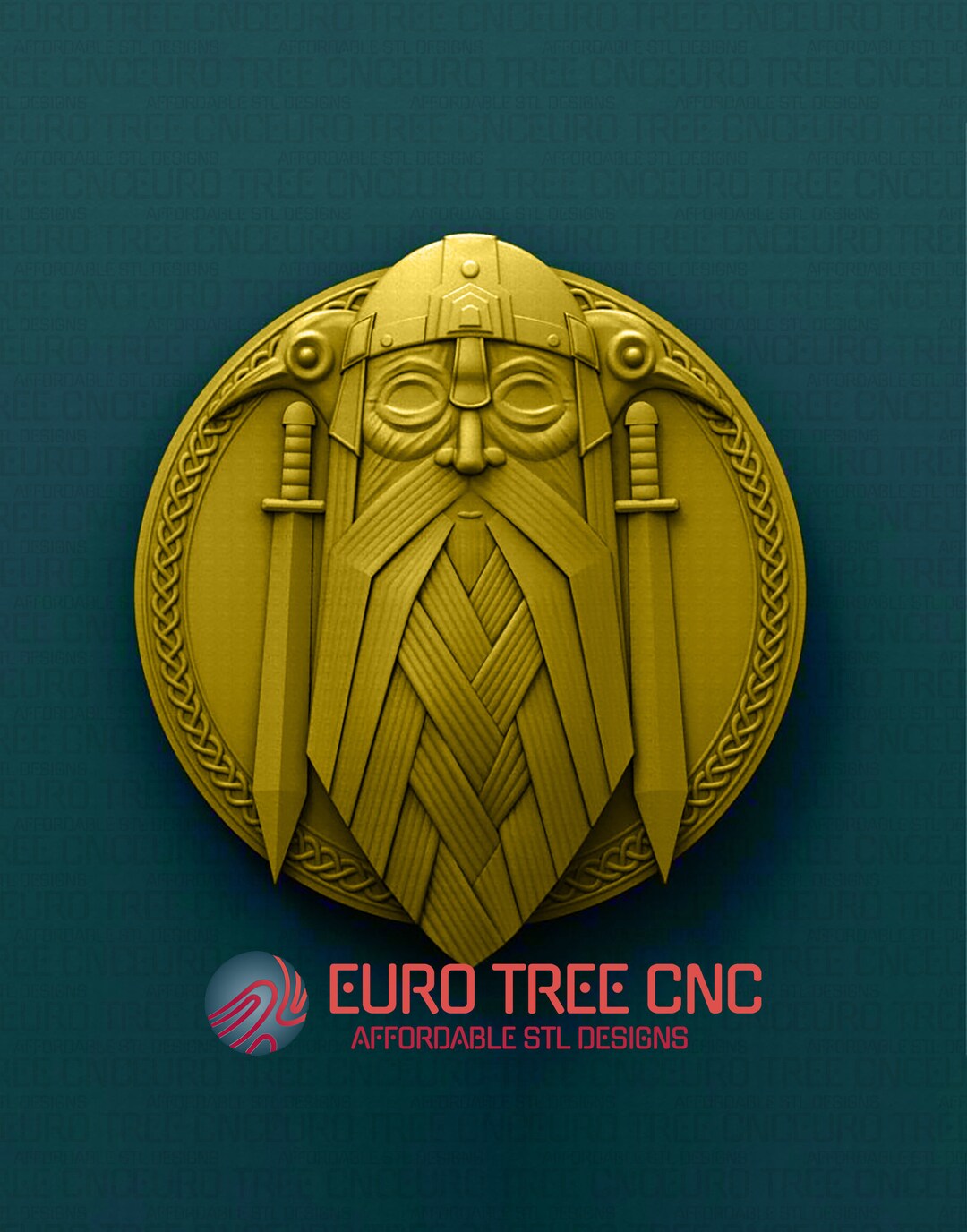 Odin Allfather Thor Shield 3D STL Model, CNC Router Engraver, Artcam ...