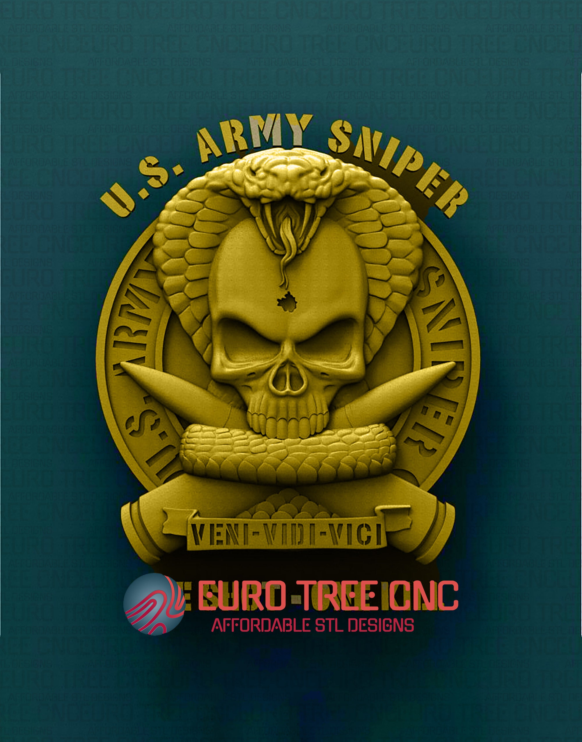 US Army Sniper 3D STL Model Cnc Router Engraver Artcam - Etsy