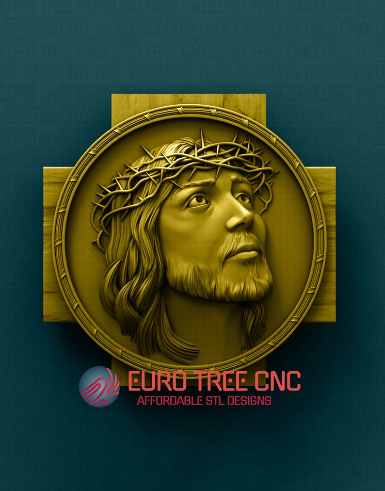 Jesus Christ Face 3D STL Model, CNC Router Engraver, Artcam, Aspire ...