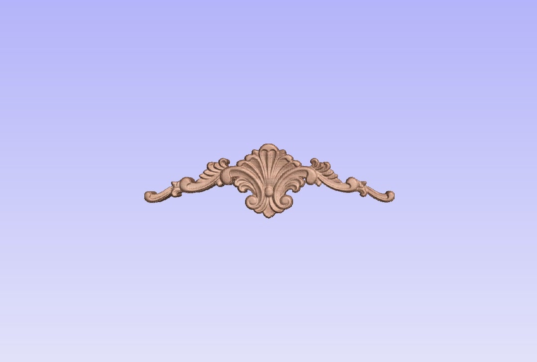 Decorative Ornament, 3D STL Model, CNC Router Engraver, Artcam, Aspire ...