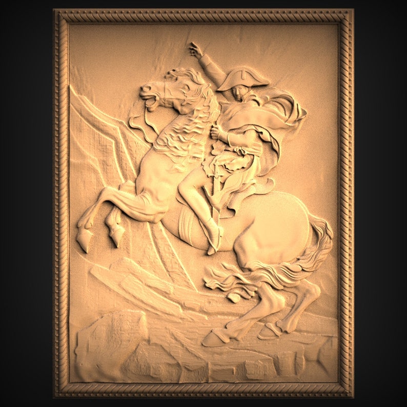 Napoleon Bonaparte 3D STL Model, CNC Router Engraver, Artcam, Aspire ...