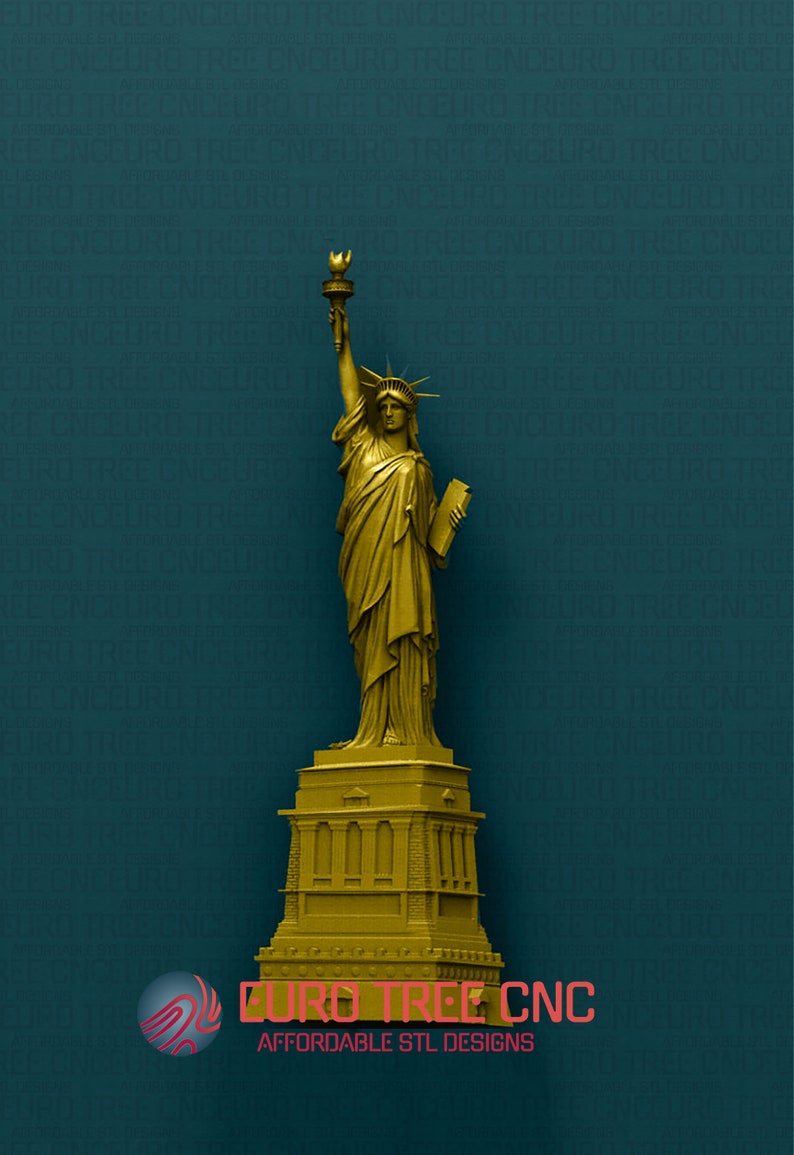 Statue of Liberty 3D STL Model, CNC Router Engraver, Artcam, Aspire ...